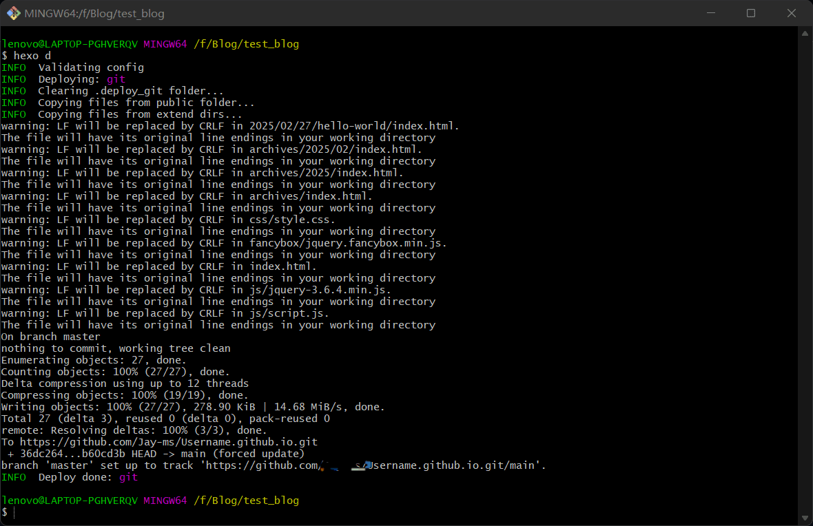 关于Hexo在Github博客部署笔记 | Jay-ms'boke